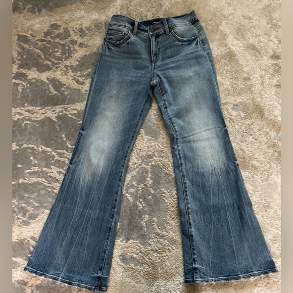 Express | Jeans | Express Conscious Edit Mid Rise Distressed 7s Flare ...